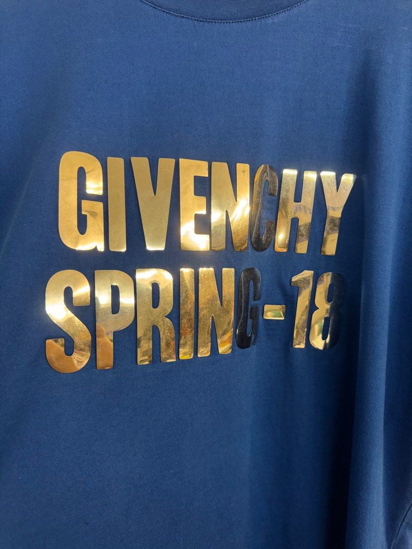 GIVENCHY MIRROR LOGO OVERSIZED T-SHIRT, Luxury, Apparel on Carousell