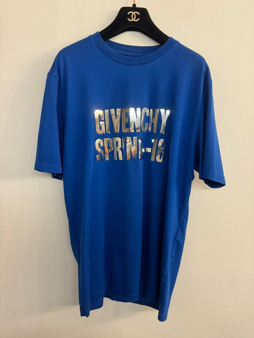 GIVENCHY MIRROR LOGO OVERSIZED T-SHIRT, Luxury, Apparel on Carousell