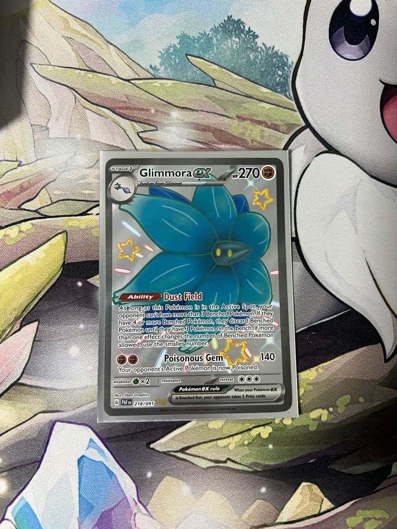 Glimmora EX Shiny - Pokémon TCG Paldean Fates, Hobbies & Toys, Toys ...