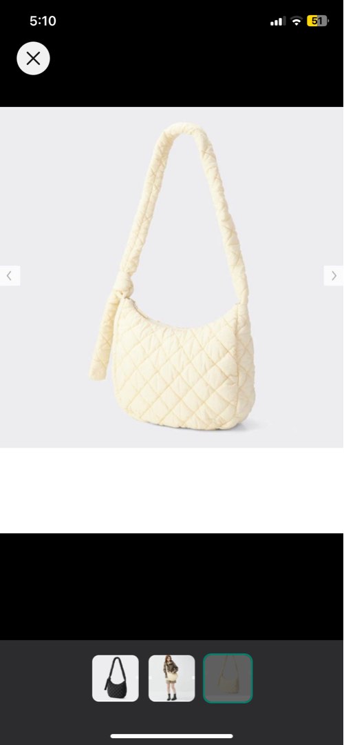 GU Puffer Quilted Bag, Luxury, Bags & Wallets on Carousell