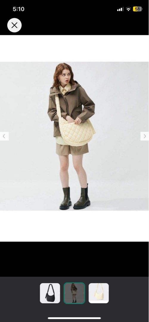 GU Puffer Quilted Bag, Luxury, Bags & Wallets on Carousell