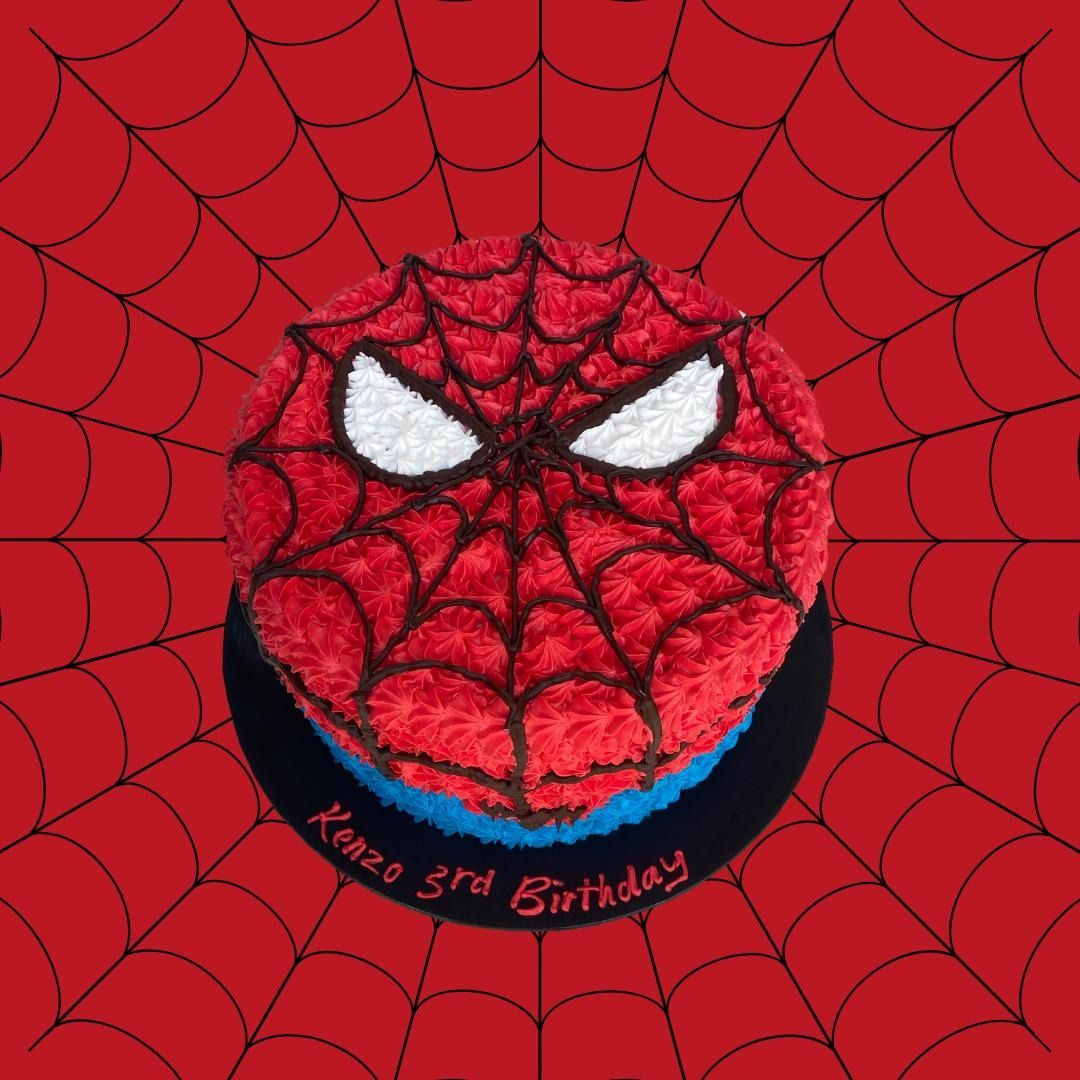 Halal-Certified Spiderman Mask Cake, Food & Drinks, Homemade Bakes on ...