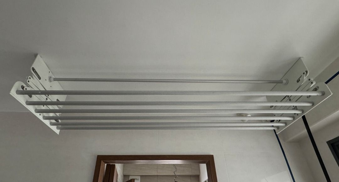 HDB BTO Clothes Drying Rack, Furniture & Home Living, Bathroom ...
