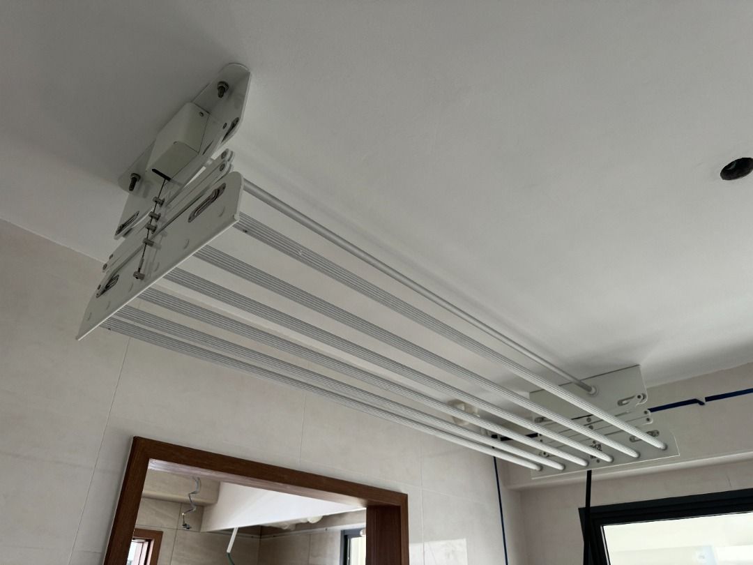 HDB BTO Clothes Drying Rack, Furniture & Home Living, Bathroom ...