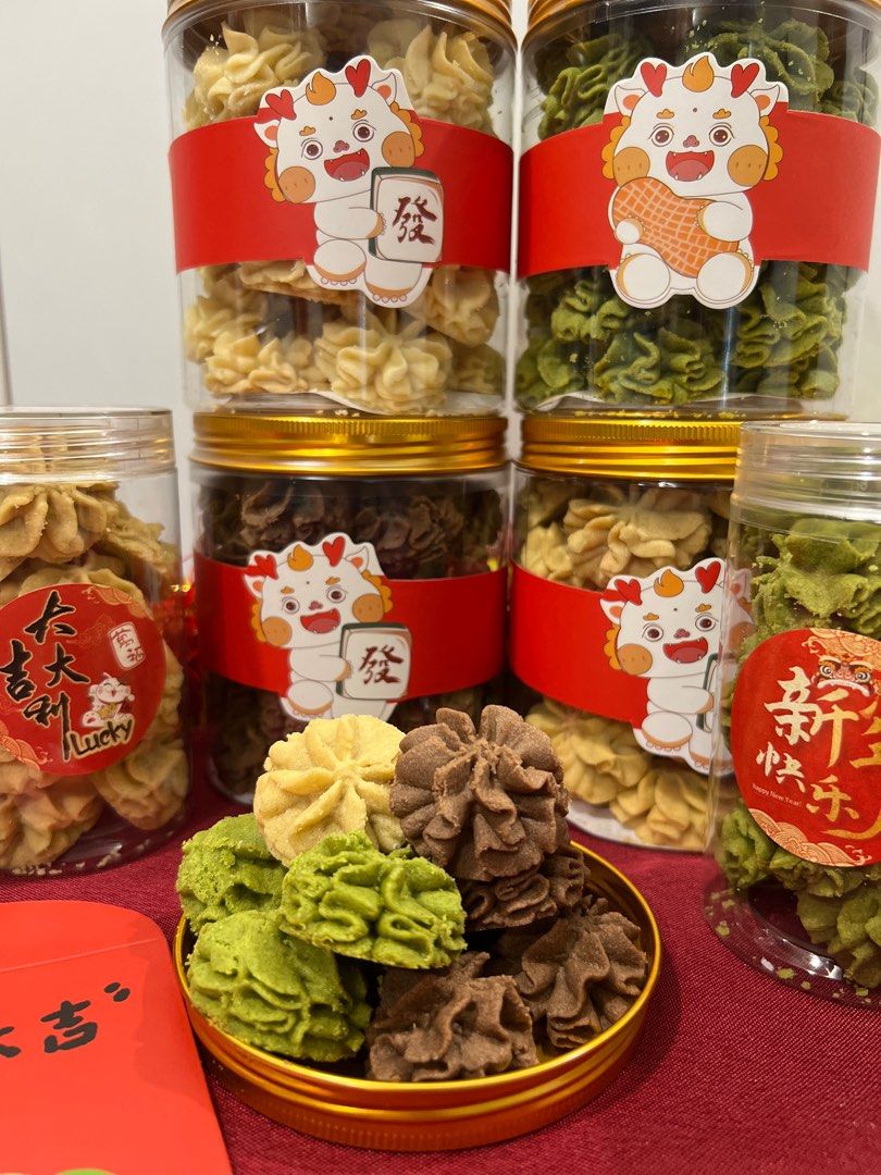 Homemade CNY butter cookies, Food & Drinks, Homemade Bakes on Carousell