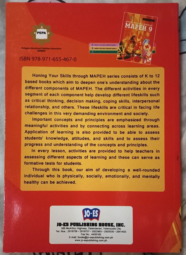 Honing your skills through MAPEH 9, Hobbies & Toys, Books & Magazines, Textbooks on Carousell