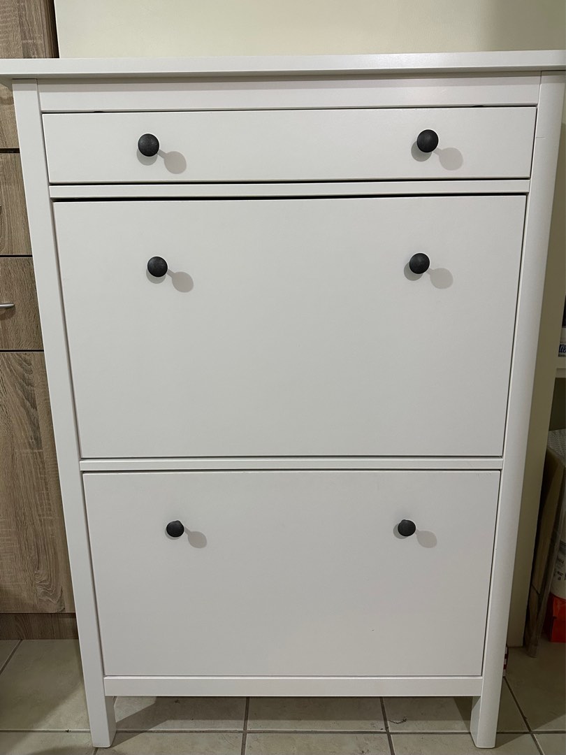 Ikea Hemnes Shoe Cabinet, Furniture & Home Living, Furniture, Shelves ...