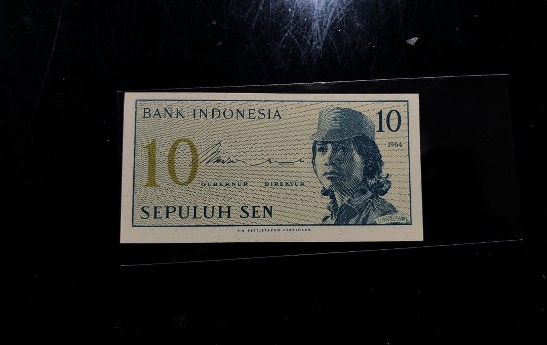 Indonesia 1964 10 Sen Banknote Currency UNC (1), Hobbies & Toys, Memorabilia & Collectibles ...