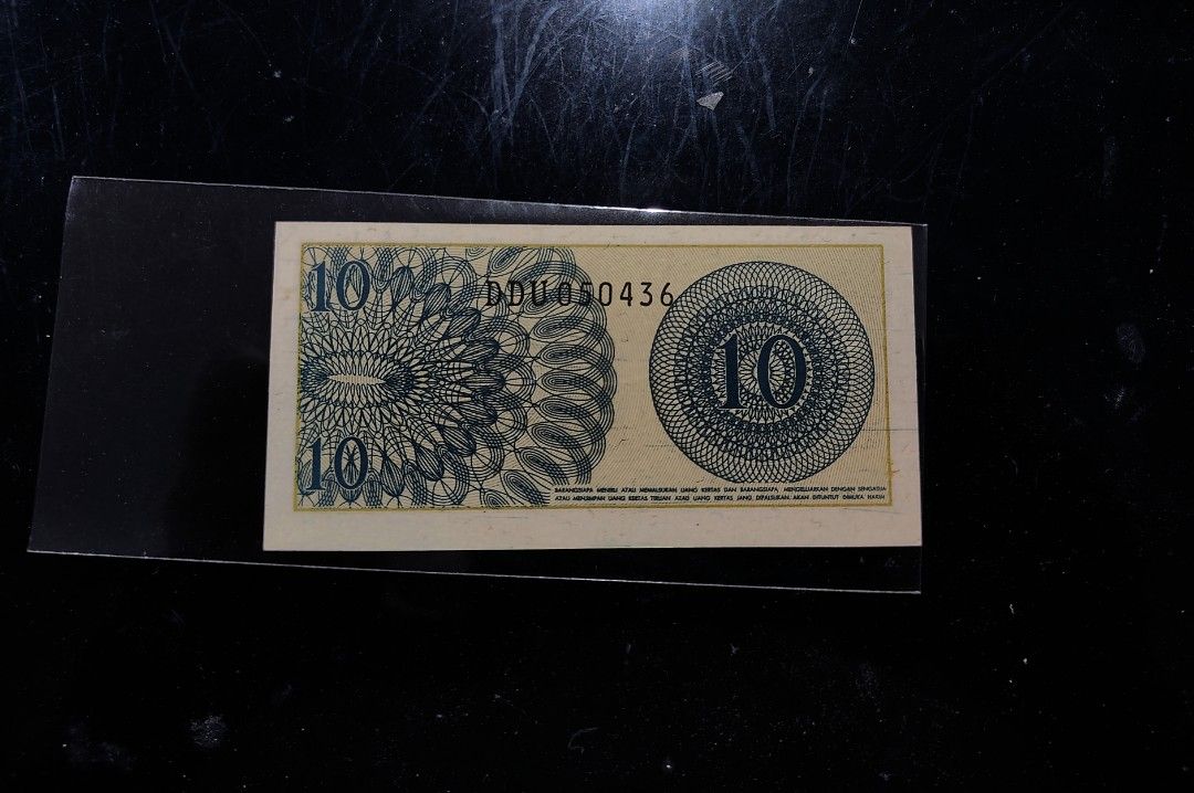 Indonesia 1964 10 Sen Banknote Currency UNC (1), Hobbies & Toys, Memorabilia & Collectibles ...