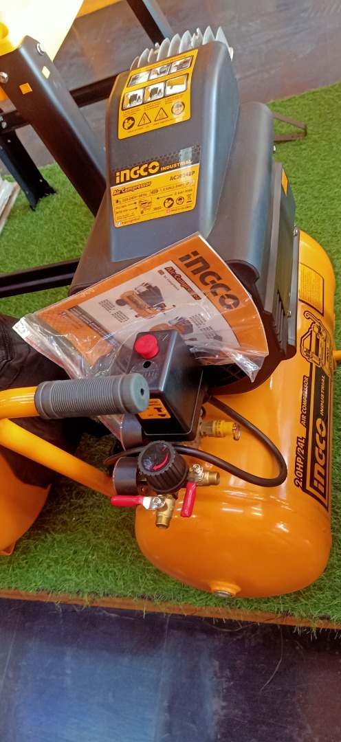 Ingco Air compressor 2hp, Commercial & Industrial, Industrial Equipment ...