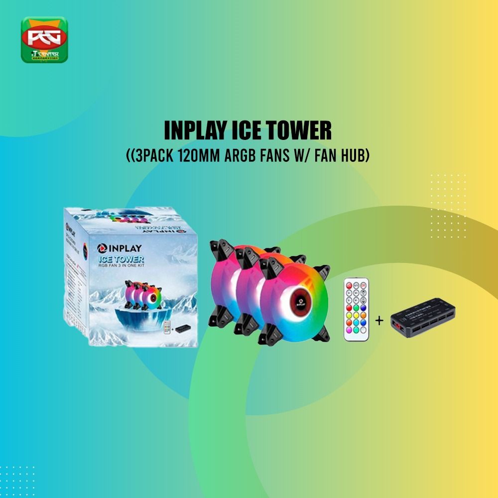 INPLAY ICE TOWER V2 3in1 FAN KIT, Computers & Tech, Parts & Accessories ...