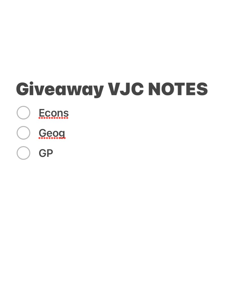 JC NOTES AND PAPERS, Hobbies & Toys, Books & Magazines, Textbooks on ...