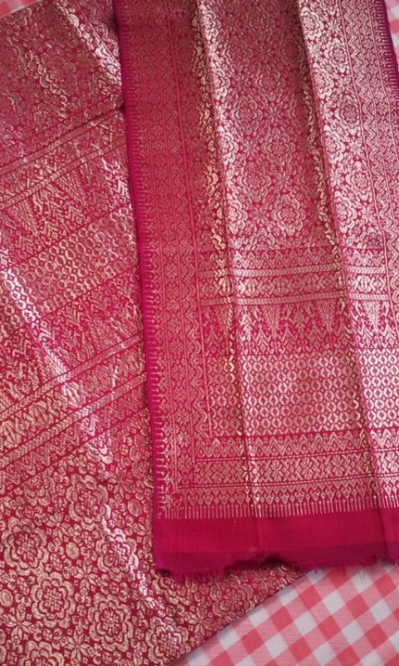Kain Songket ZAENAL Tenun Benang Emas Palembang Original "Lepus Bunga ...