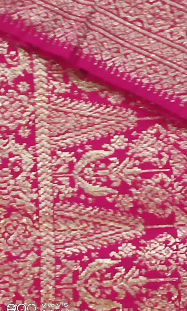 Kain Songket ZAENAL Tenun Benang Emas Palembang Original "Lepus Bunga ...