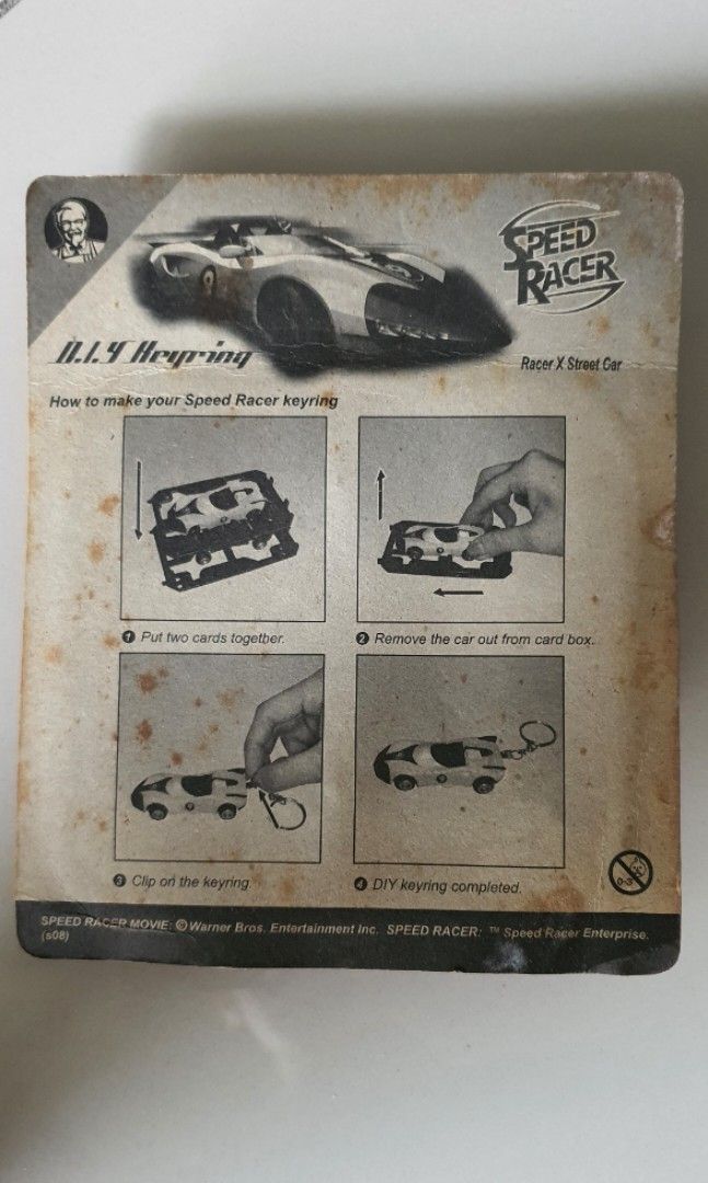 KFC Speed Racer X Street Car DIY Keyring, Hobbies & Toys, Toys & Games ...