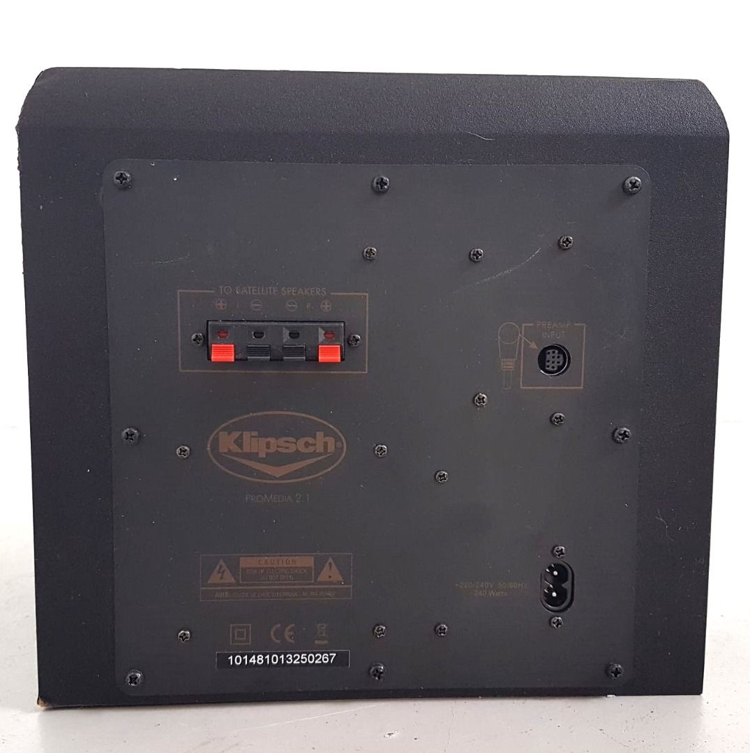 Klipsch Active Subwoofer, LucasFilm THX, Model ProMedia 2.1, USA, 50 ...