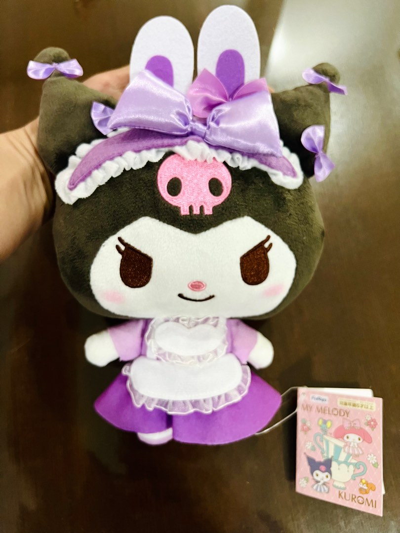 Kuromi Sanrio Birthday Rabbit Maid Mascot Plush Doll, Hobbies & Toys, Toys & Games on Carousell