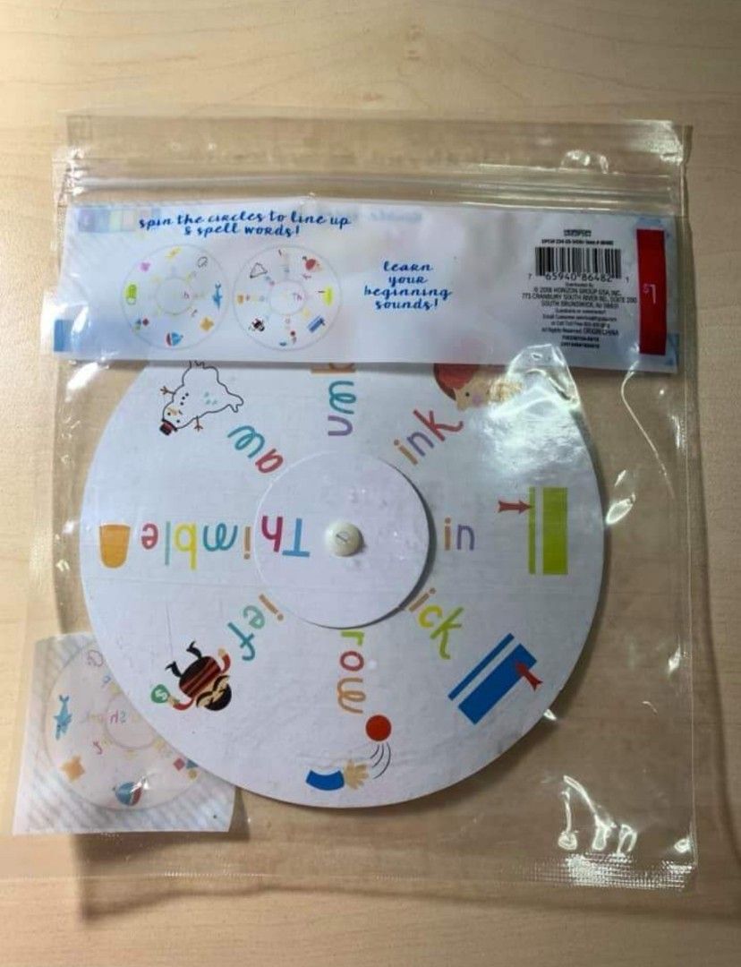 Learning Spinning Letters, Number and Words, Hobbies & Toys, Stationary ...