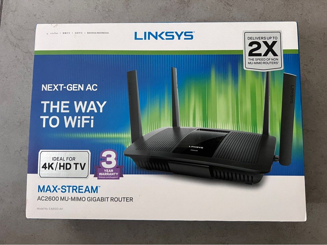Linksys AC2600 Router, Computers & Tech, Office & Business Technology ...