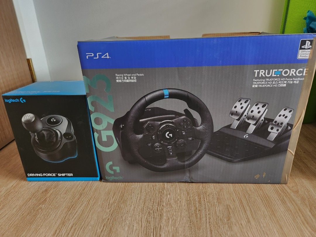 Logitech G923 with Driving Force Shifter, Video Gaming, Gaming ...