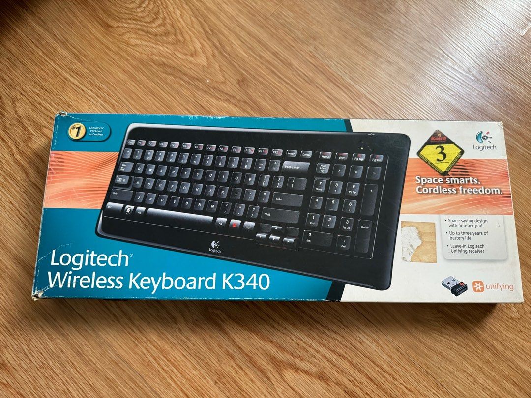 Logitech K340 Wireless Keyboard, Computers & Tech, Parts & Accessories ...