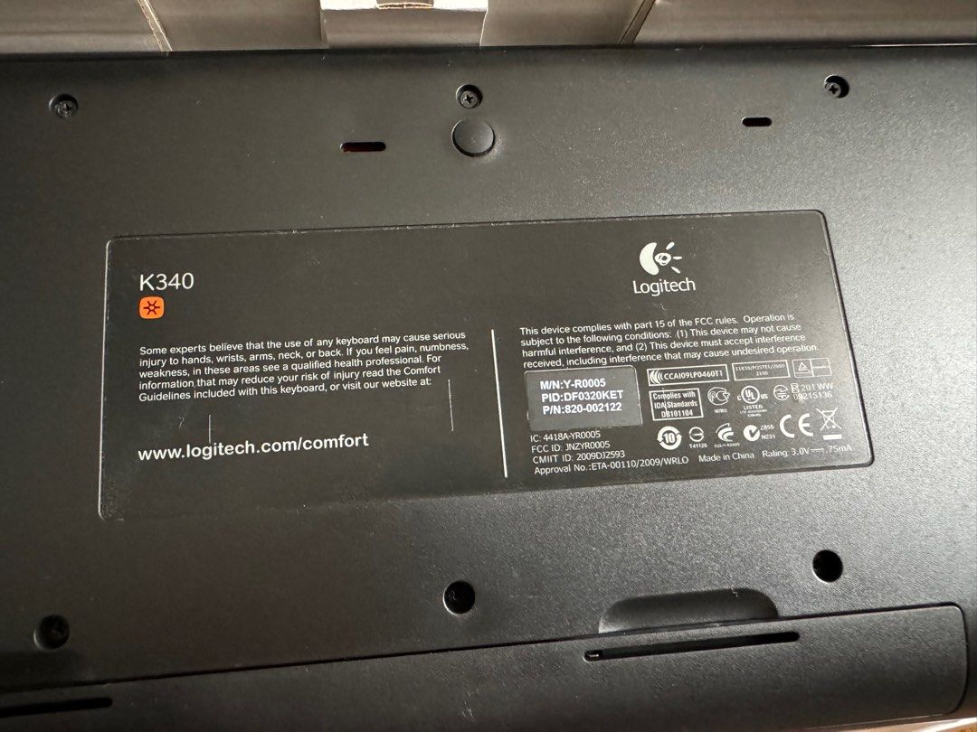 Logitech K340 Wireless Keyboard, Computers & Tech, Parts & Accessories ...