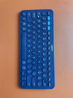 Logitech K380 Bluetooth Keyboard in Blue, Computers & Tech, Parts ...