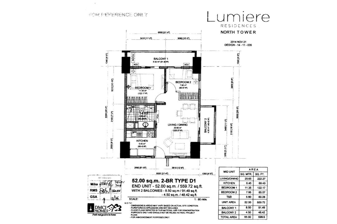 Lumiere Residences 2BR | DMCI Homes | Pasig, Property, For Sale ...