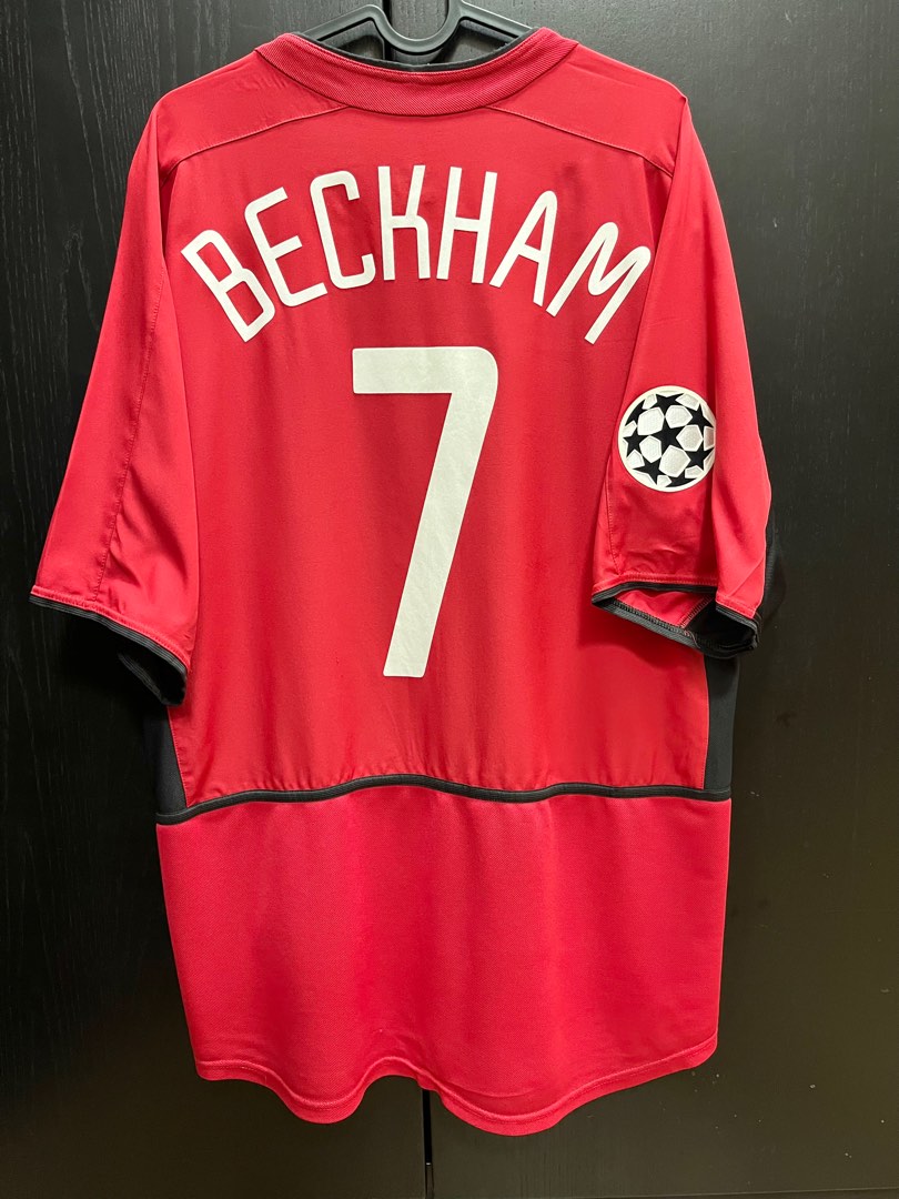 Manchester United 2002/03 Home Kit with BECKHAM 7, Men's Fashion ...