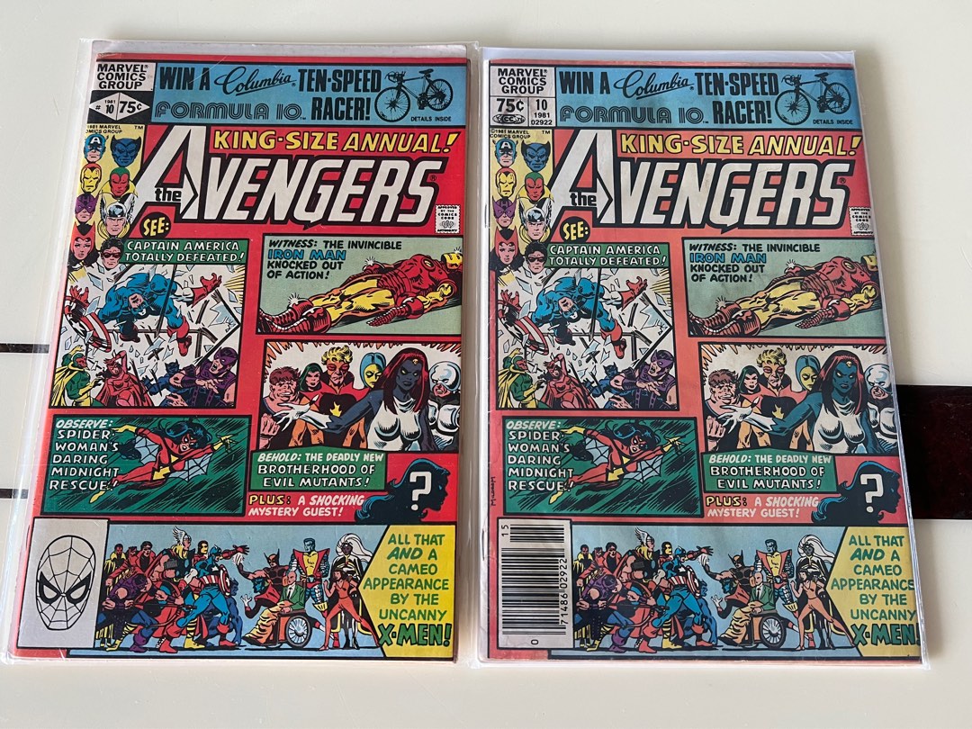 Marvel X Men Comics Rogue First Appearance Avengers Annual 10, Hobbies ...