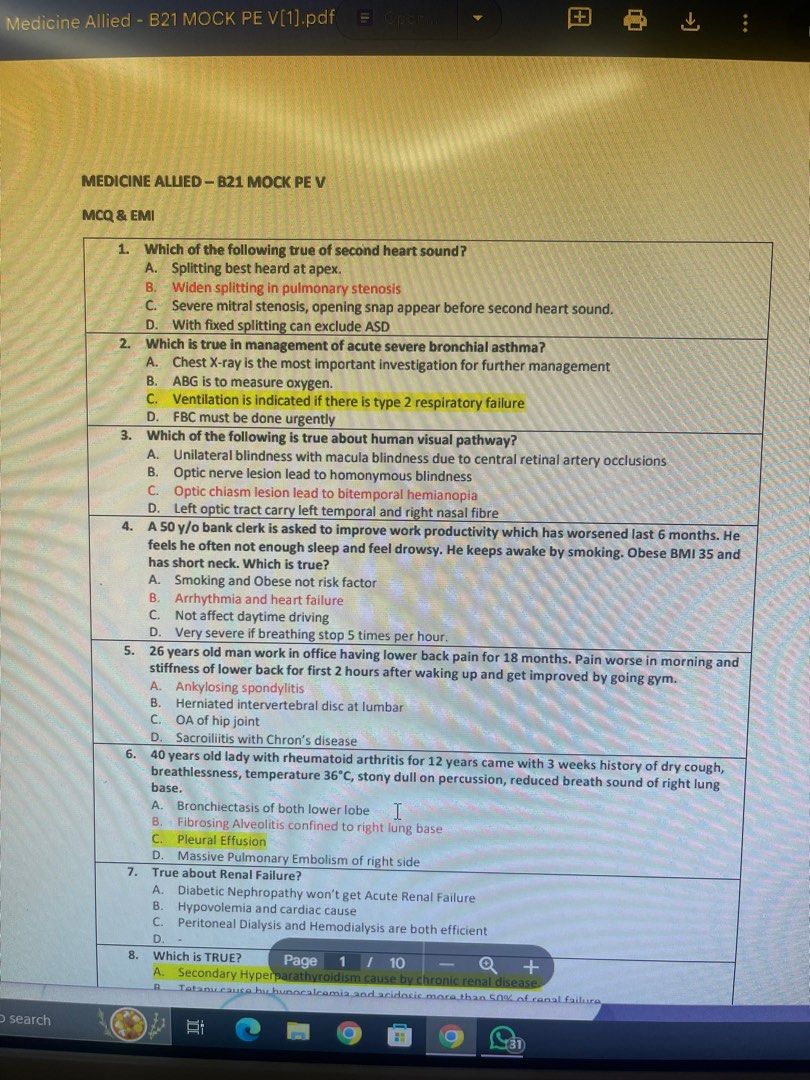MBBS PAST YEAR QUESTIONS FULL COMPILATION OF ALL SUBJECTS INCLUDING ...
