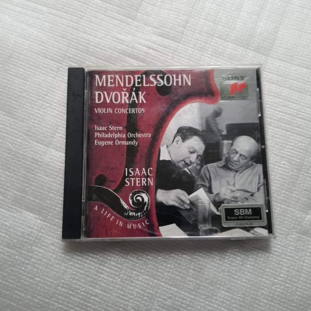 Mendelssohn Dvorak - Violin Concertos / Stern / Sony奧地利版, 興趣及遊戲, 音樂、樂器 ...