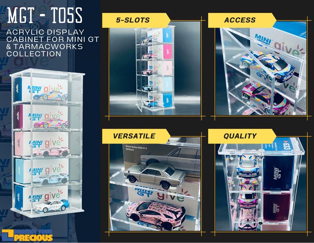 MGT - T05S Acrylic Display Cabinet for Mini GT & TarmacWorks ...