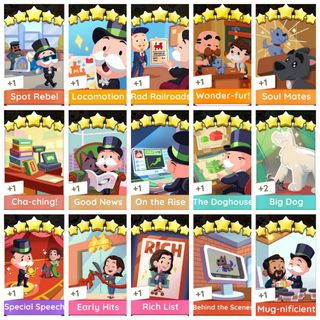 Monopoly go 4/5 star stickers, Video Gaming, Gaming Accessories, In ...