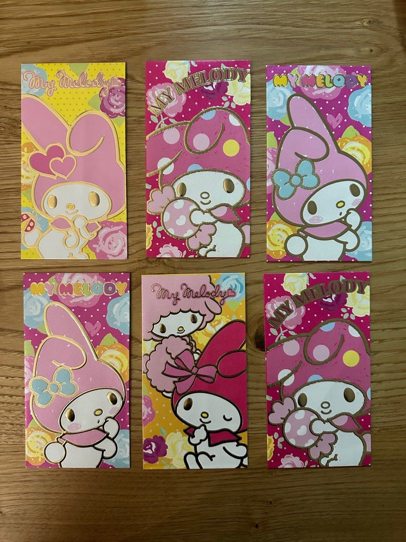 My Melody Kuromi Sanrio CNY Red Packets, Hobbies & Toys, Stationery ...