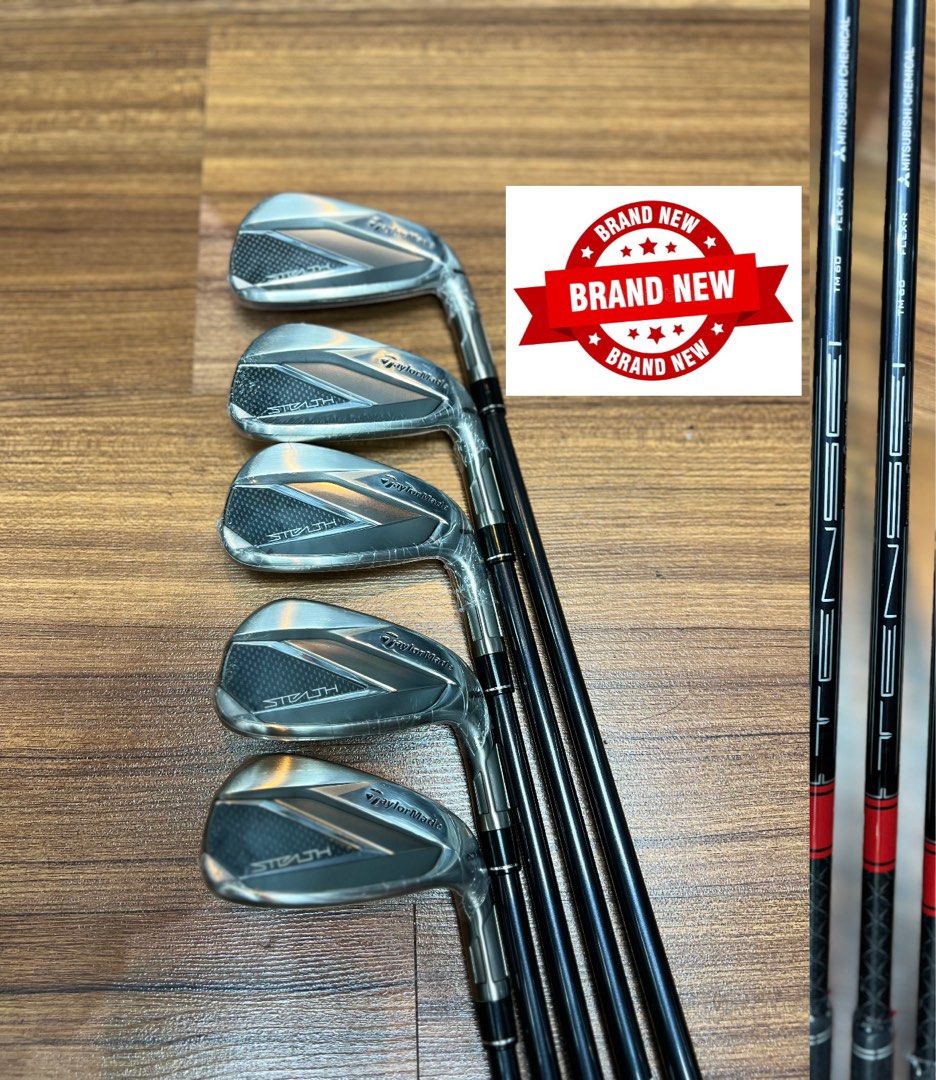 NEW TaylorMade Stealth Irons (6-P) (5 Pieces) [With Tensei TM60 Regular ...