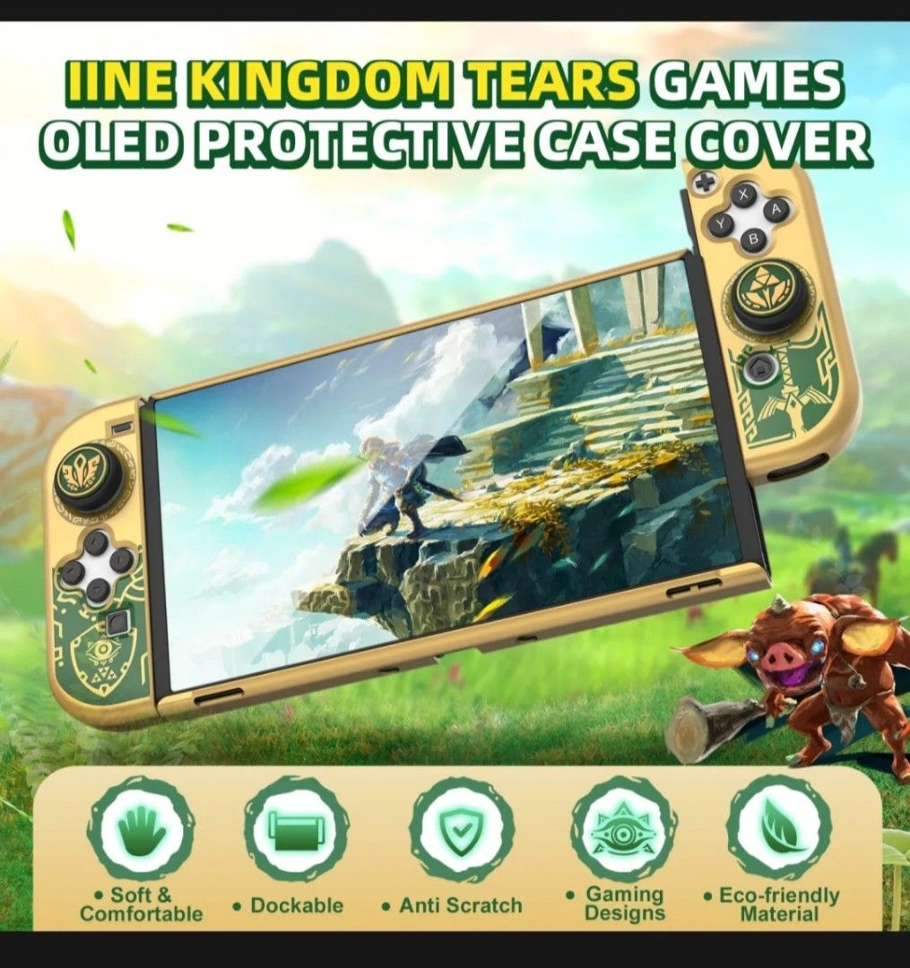 Nsw oled grip case + zelda case, Video Gaming, Video Games, Nintendo on ...