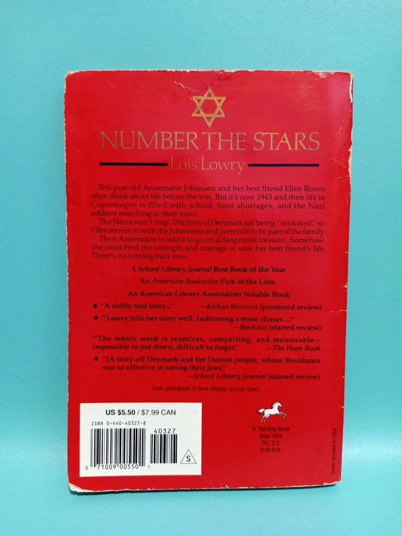 Number The Stars by Lois Lowry, Hobbies & Toys, Books & Magazines ...