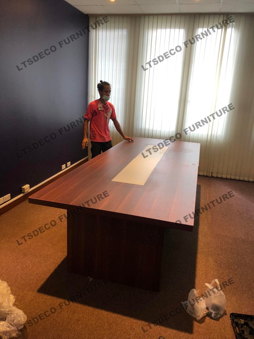 OFFICE PARTITION l CONFERENCE TABLE, Furniture & Home Living, Office ...