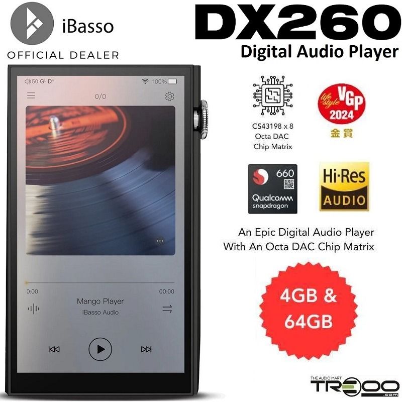 [Official] iBasso DX260 MQA Digital Audio Player, Audio, Portable Music ...