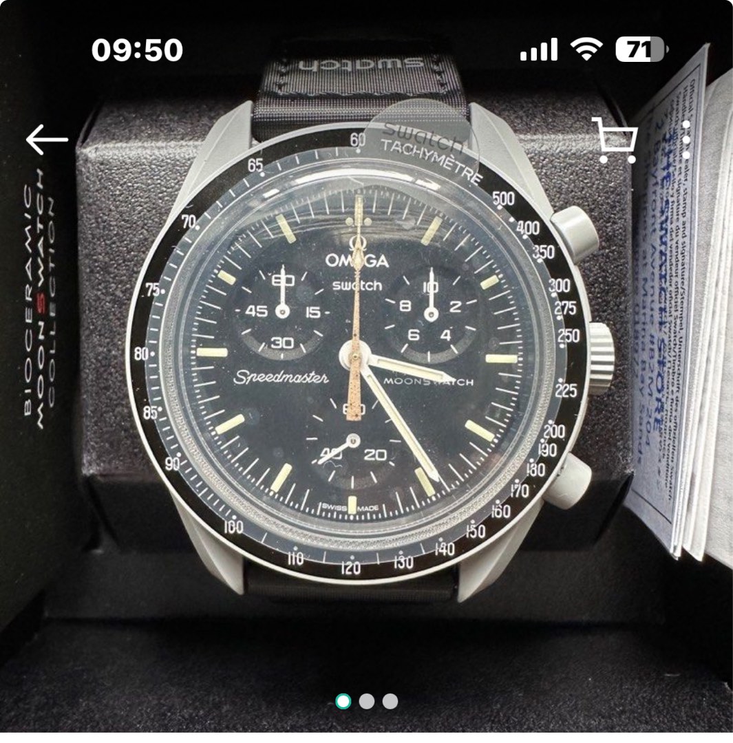 OMEGA x Swatch Moon Watch, Luxury, Watches on Carousell