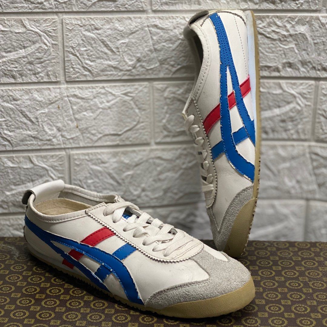 Onitsuka Tiger MEXICO 66 White/Blue Colorway, Men's Fashion, Footwear ...