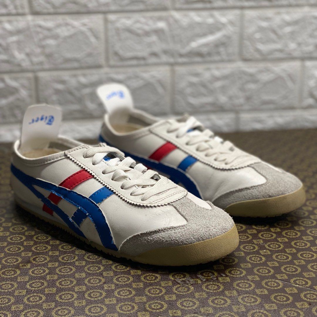 Onitsuka Tiger MEXICO 66 White/Blue Colorway, Men's Fashion, Footwear ...