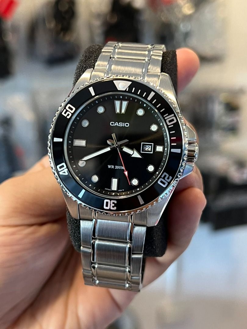 ORIGINAL CASIO Analog (BATMAN) Stainless Steel Men's Divers Watch MDV ...