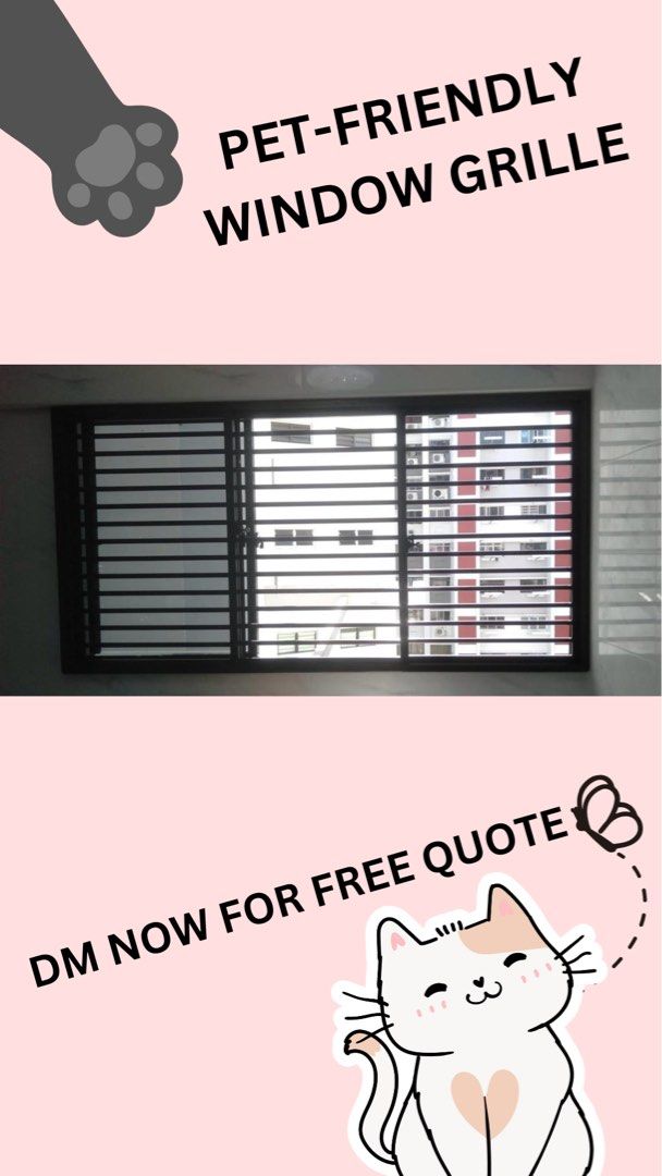 Pet friendly window grille/pet friendly/cat friendly window grille/cat ...