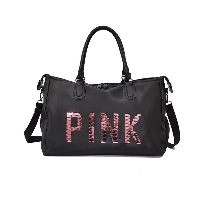 Pink duffle bag, Women's Fashion, Bags & Wallets, Tote Bags on Carousell