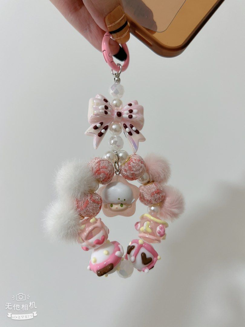 Popmart key chain/ handphone strap chain, Hobbies & Toys, Stationery ...