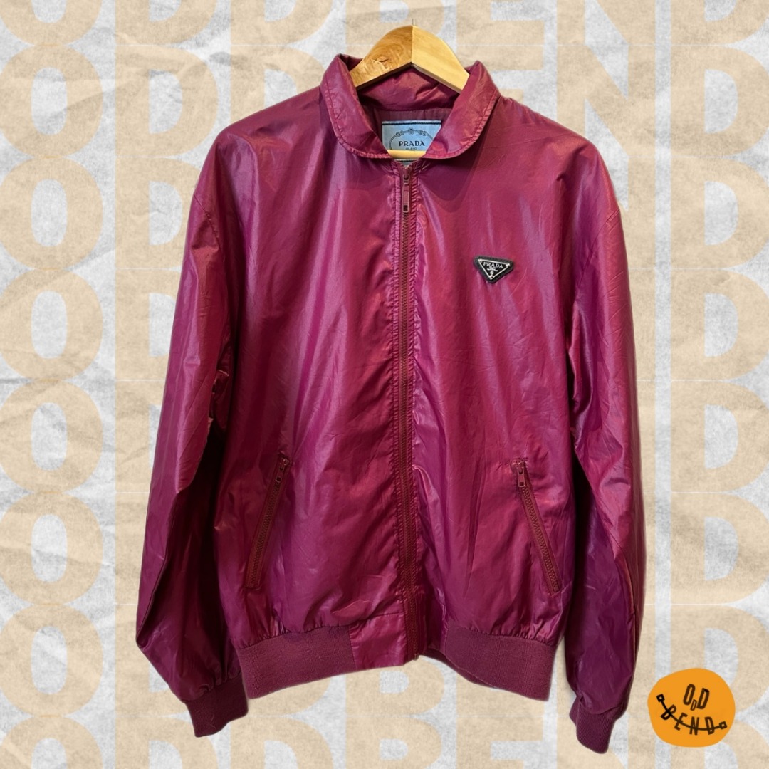 PRADA 2-WAY WINDBREAKER JACKET, Luxury, Apparel on Carousell