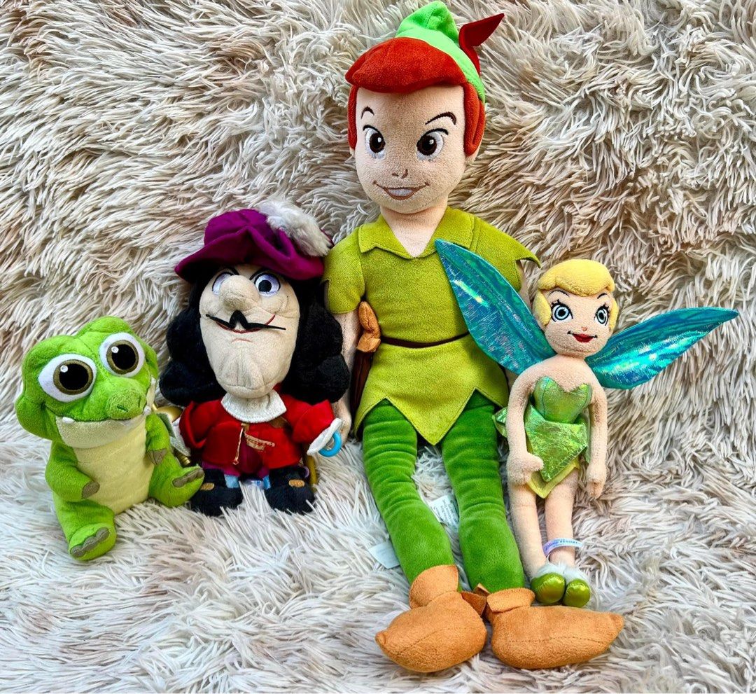 Preloved Peter Pan characters Plush Bundle, Hobbies & Toys, Toys ...