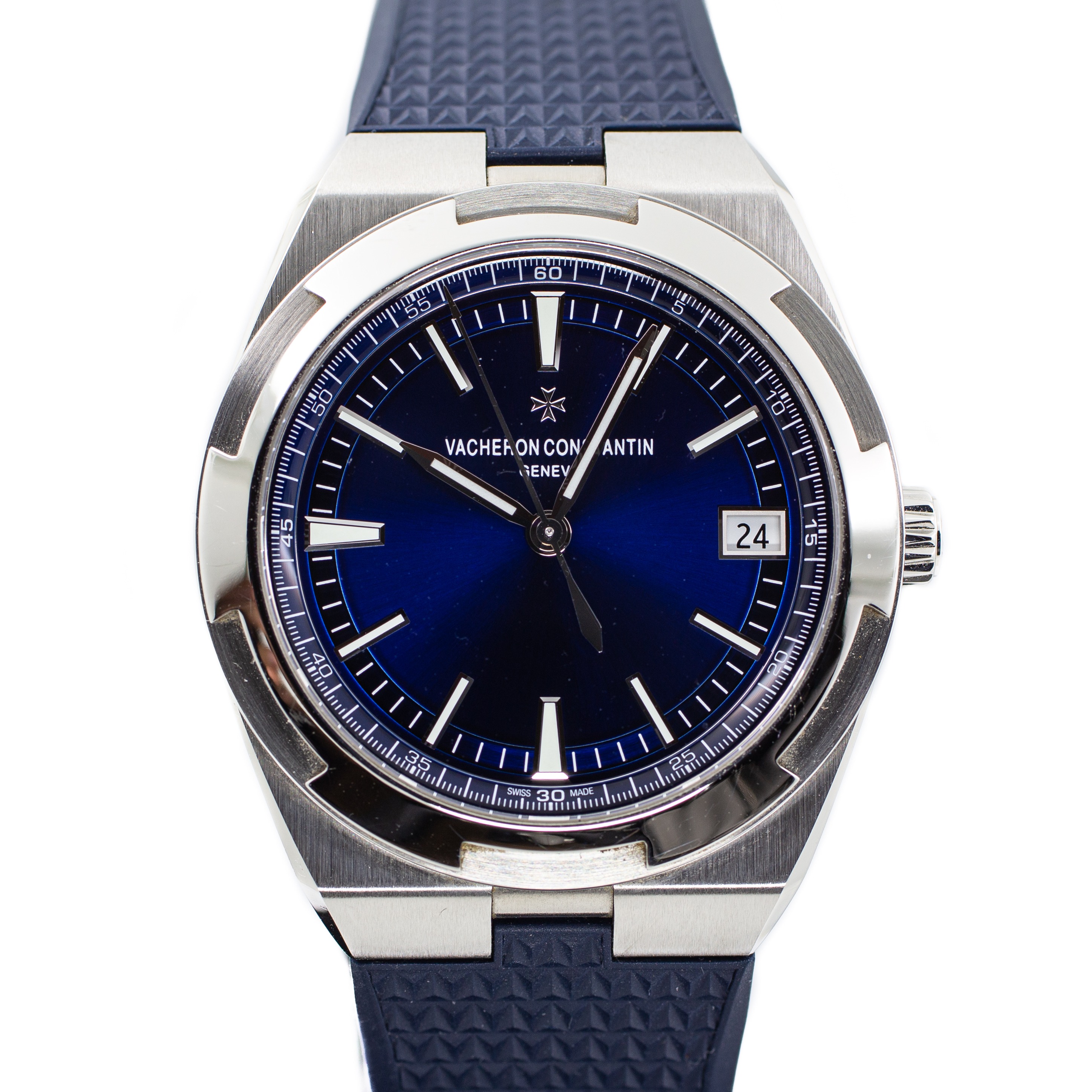Preowned Vacheron Constantin Overseas 41mm in Stainless Steel (Blue ...